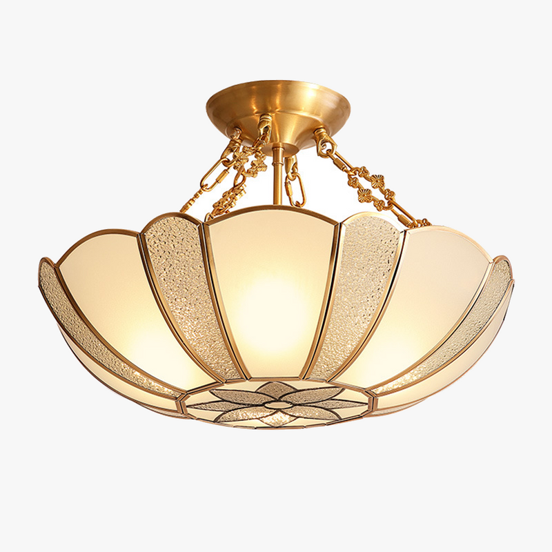 Lampsmodern Chain Traditional Semi Flush Ceiling Lamp For Living Room
