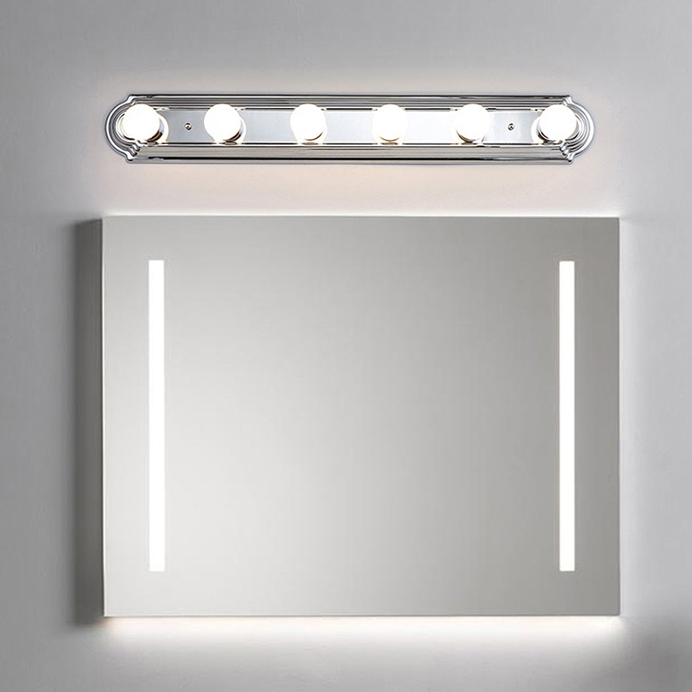 Lampsmodern Nordic Simple Metal Silver Vanity Lighting Long Bathroom ...