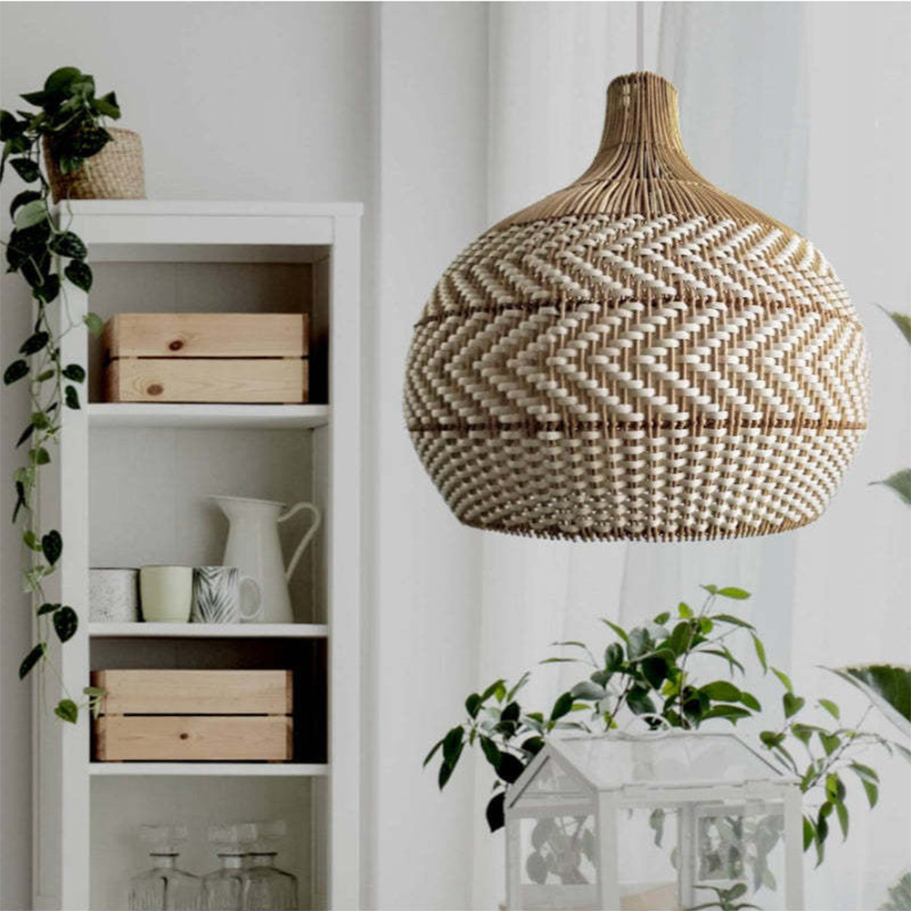 Lampsmodern Pendant Light Modern Rattan Handwoven Pendant Light