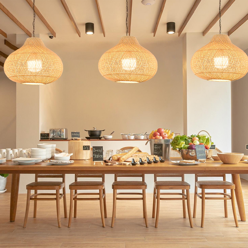 Lampsmodern Pendant Light Boho Natural handmade Island Pendant Light