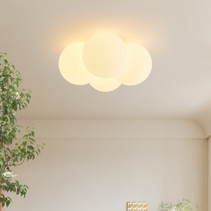 Lampsmodern Minimalist Cloud Hardware Ceiling Light Warm Pendant Light For Bedroom