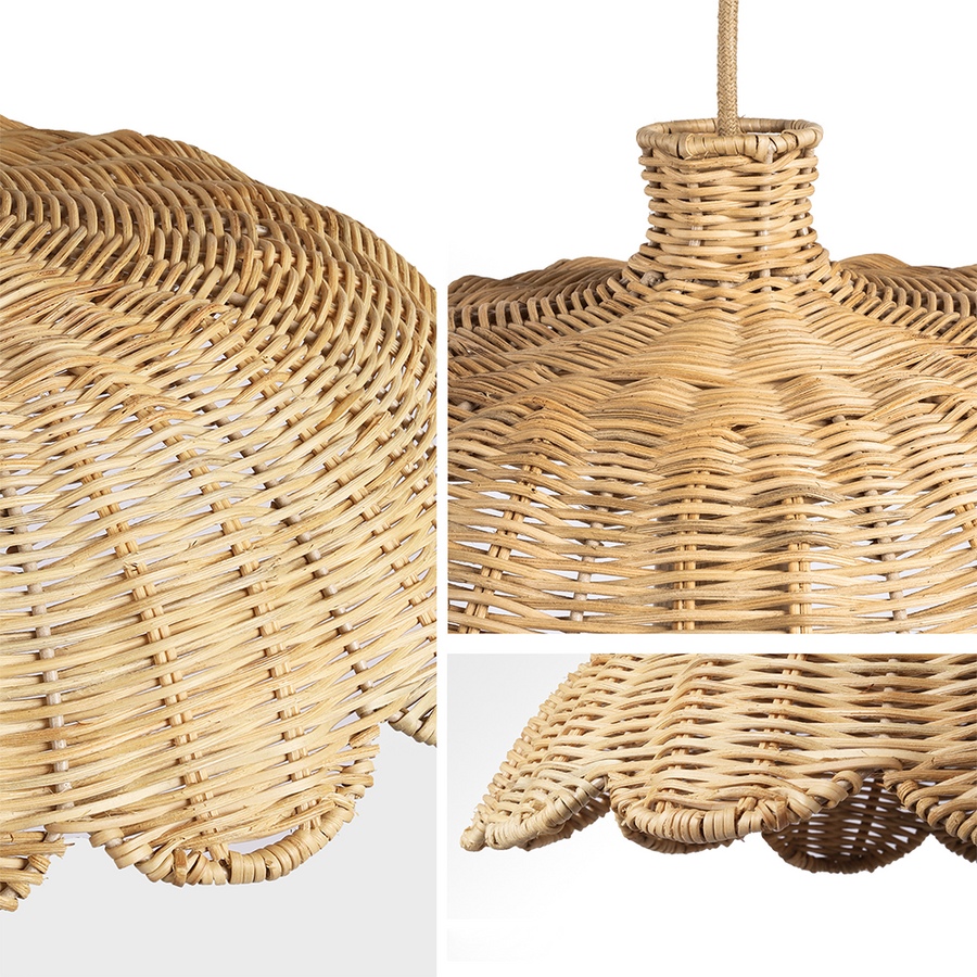 Lampsmodern Pendant Light Boho Creative Decor Rattan Woven Pendant Light