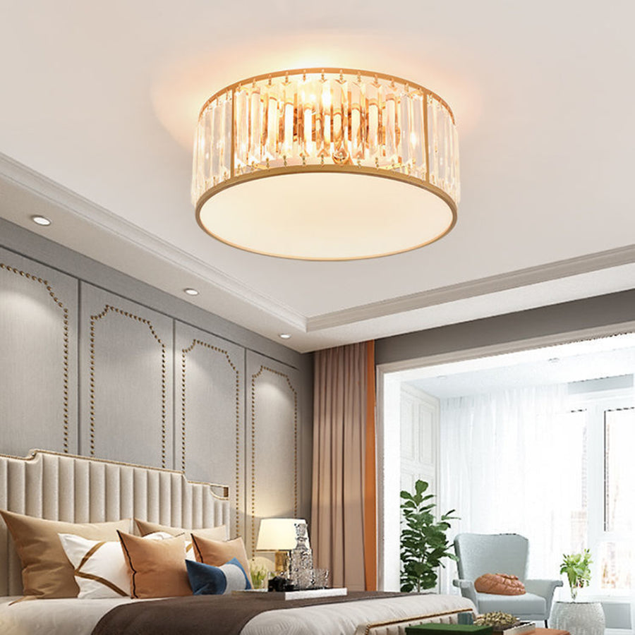 Lampsmodern Crystal Ceiling Lamp Antique Iron Classic Home Decor ...