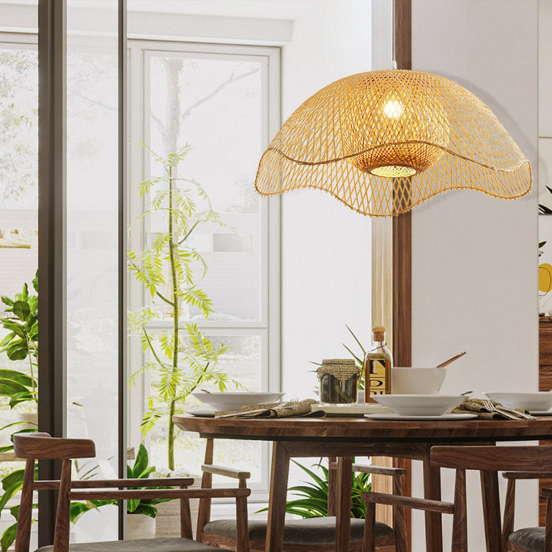 Lampsmodern Pendant Light Bamboo Woven Hanging Lighting