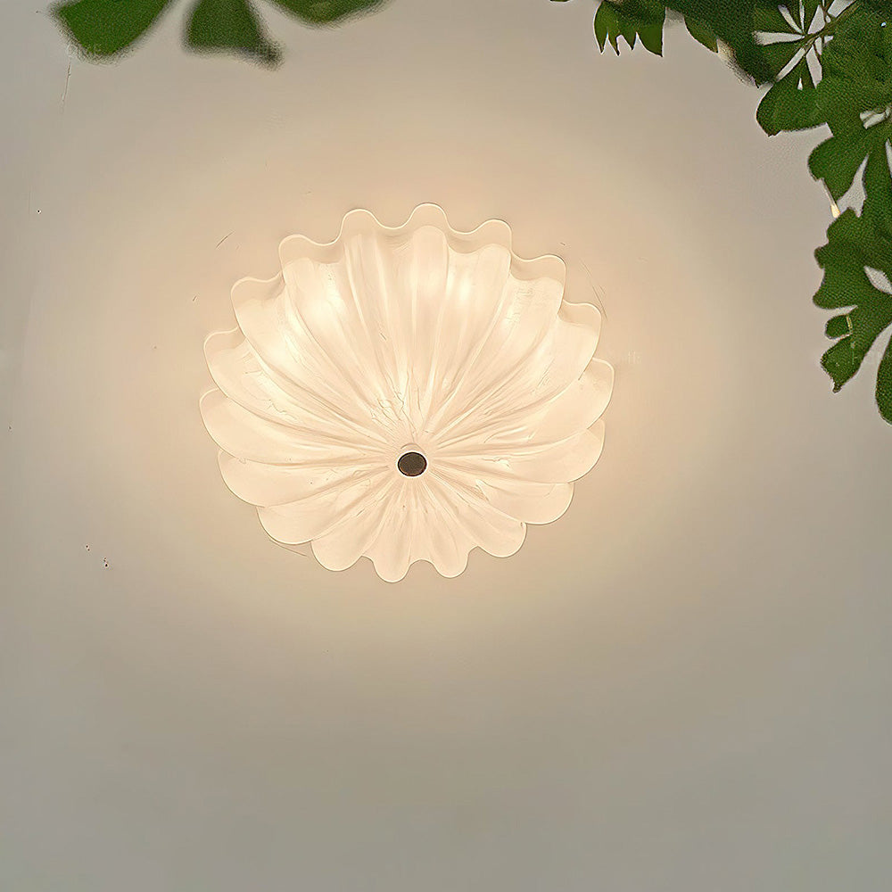 Lampsmodern Ceiling Light Creamy White Glass Ceiling Light For Living ...