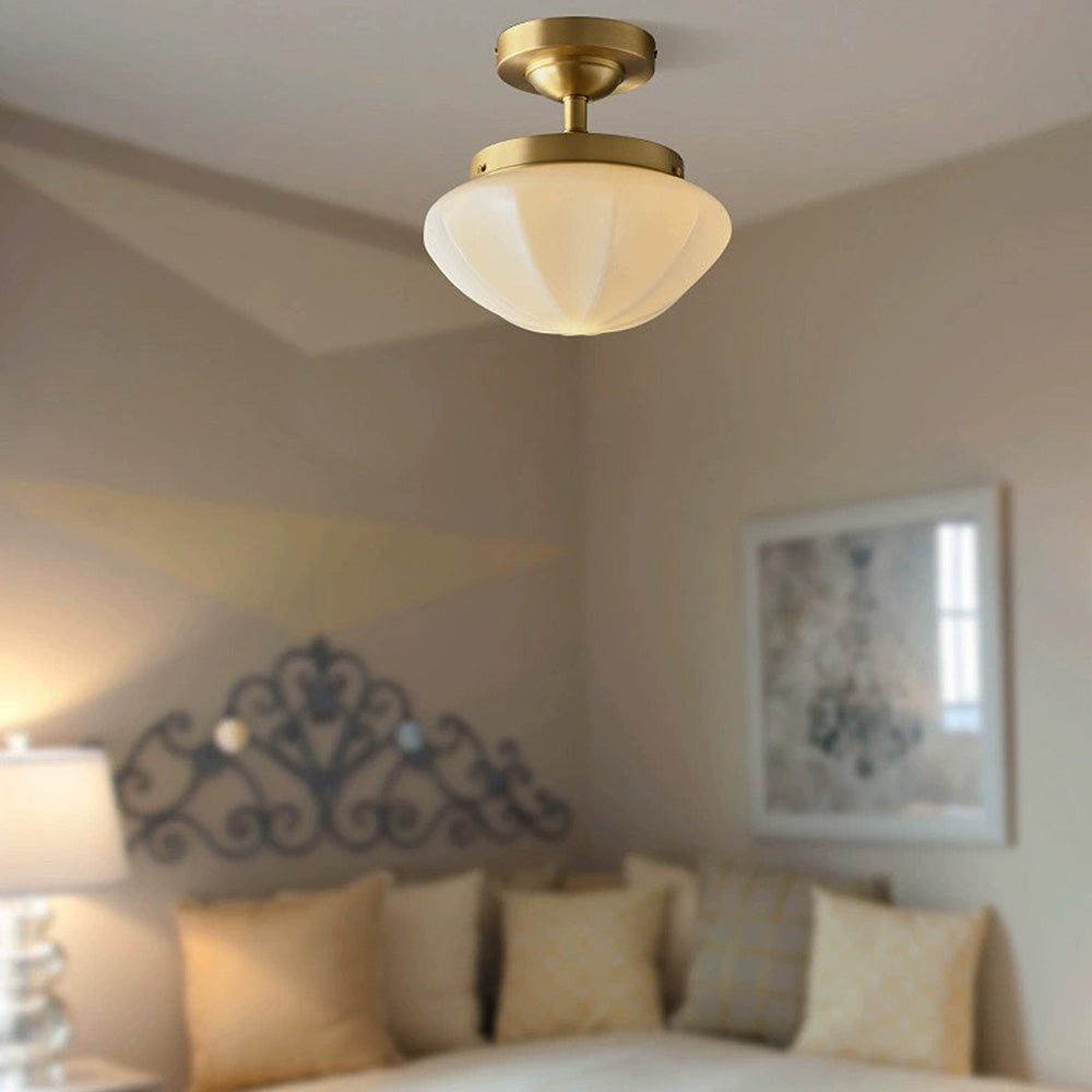 Lampsmodern Retro Simple Milky White Hallway Ceiling Light For Hallway ...