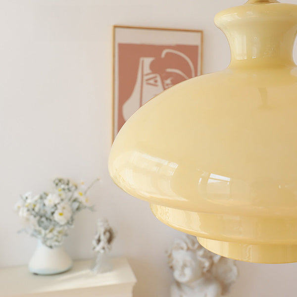 Lampsmodern Pendant Light Bauhaus Yellow Three Layers Pendant Light For ...