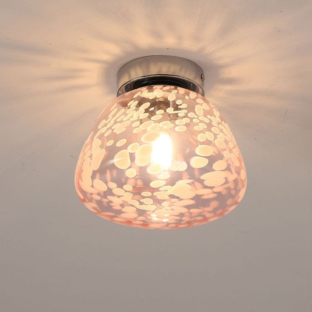 Pink Ceiling Light Entry
