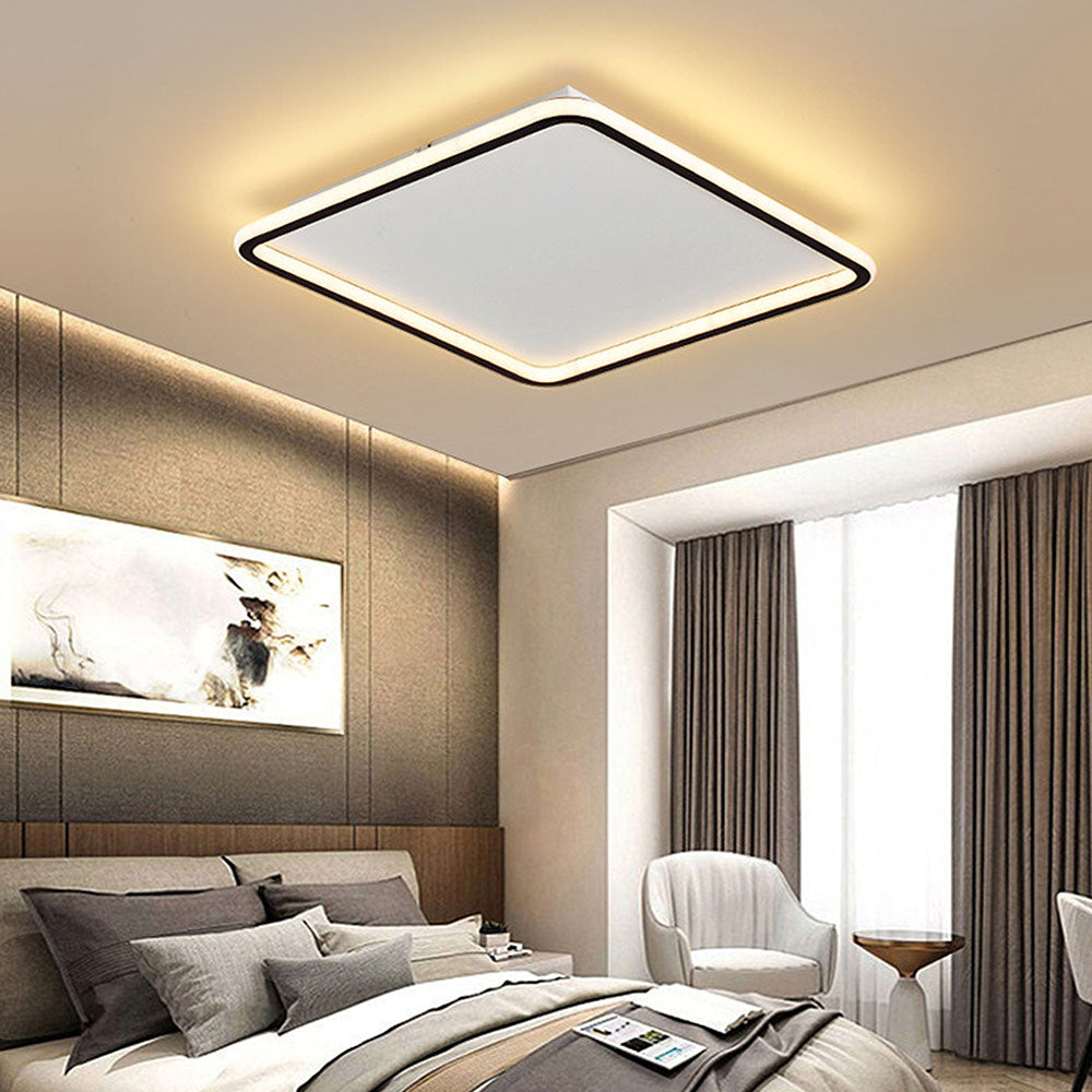 Lampsmodern Ceiling Light Geometry Square Hollow LED Ceiling Light