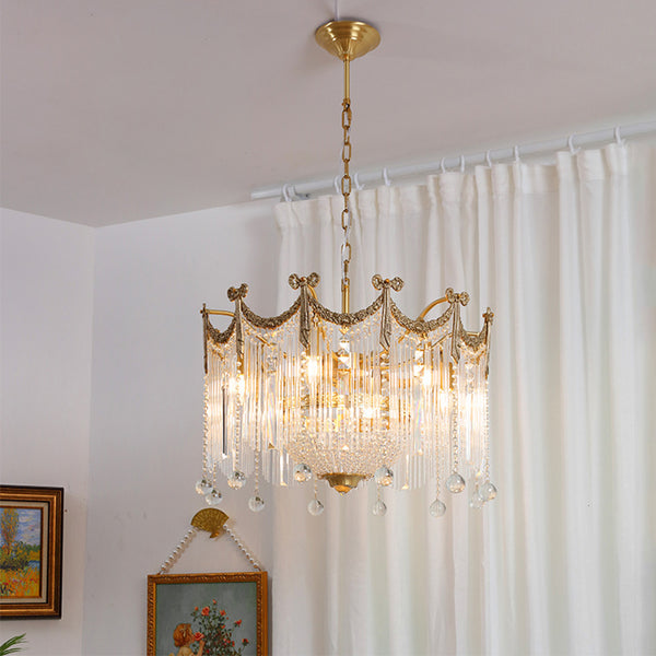 Lampsmodern Chandelier French Water Drop Crystal Chandelier Glass ...