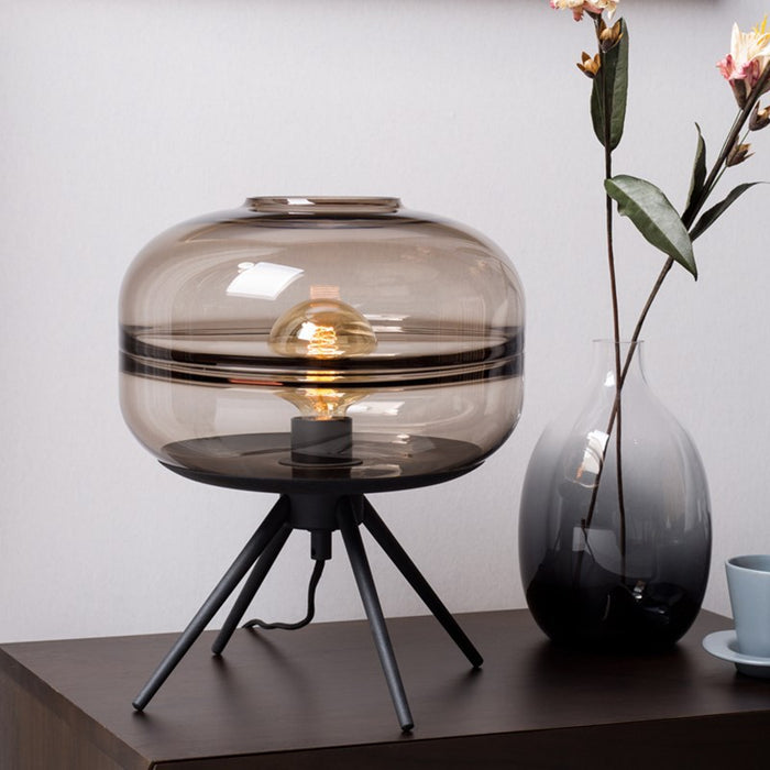Lampsmodern Modern Designer Glass Shade Table Lamp Industrial Dome Desk ...