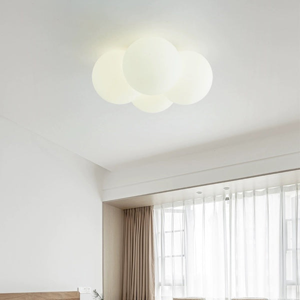 Lampsmodern Minimalist Cloud Hardware Ceiling Light Warm Pendant Light For Bedroom