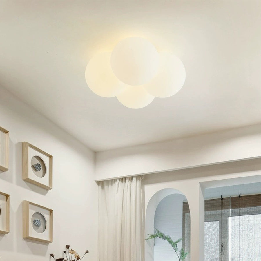 Lampsmodern Minimalist Cloud Hardware Ceiling Light Warm Pendant Light For Bedroom