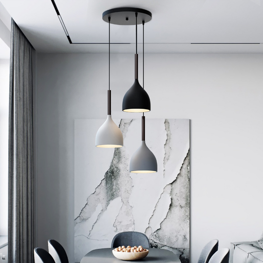 Lampsmodern Modern Metal Triple Pendant Lights Single-Head Lamp For Island