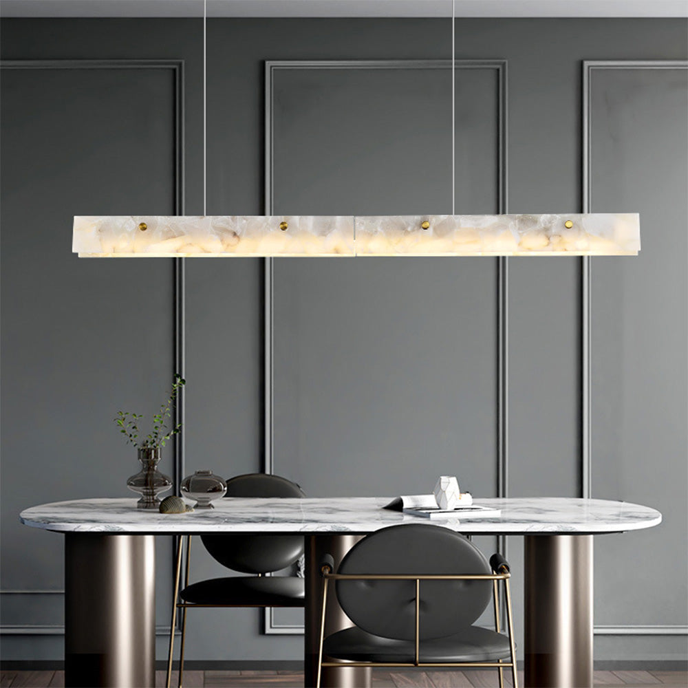 Lampsmodern Pendant Light Luxury Marble Long Strip Pendant Light For ...