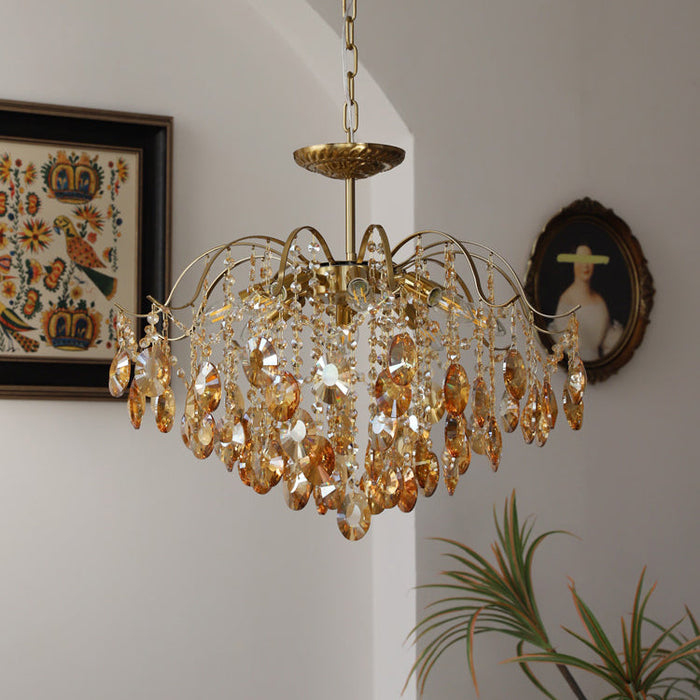 Lampsmodern Chandelier French Light luxury Romantic Crystal Living Room ...