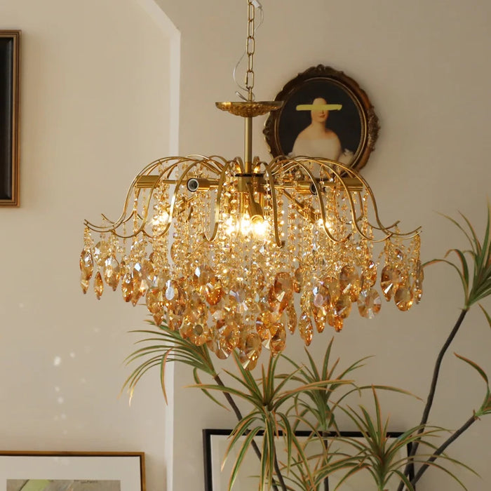 Lampsmodern Chandelier French Light luxury Romantic Crystal Living Room ...
