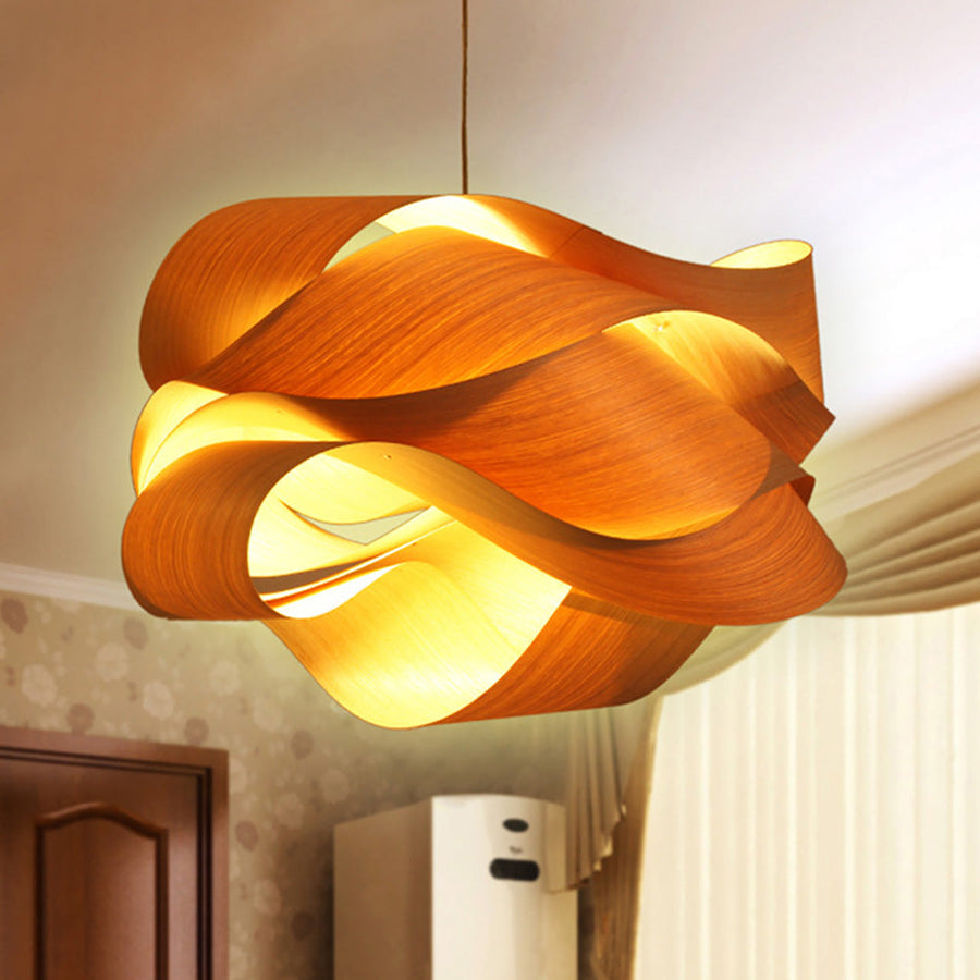 Lampsmodern Pendant Light Living Room Pendant Light Irregular Wood ...