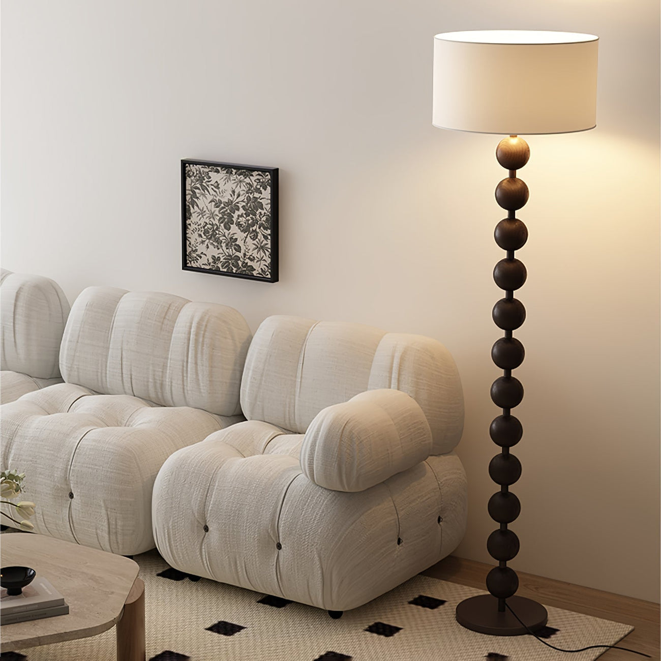 Lampsmodern Floor Lamp Medieval Wooden Barbell Floor Lamp Designer ...
