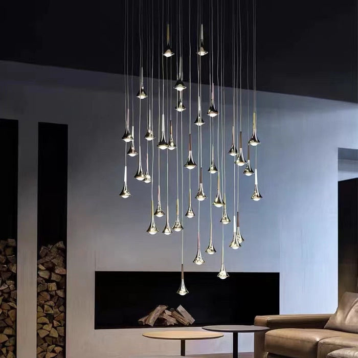 Lampsmodern Pendant Light Raindrop LED Hanging Ceiling Lights