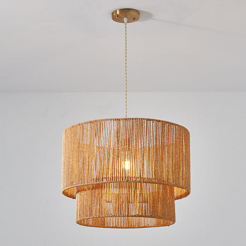 Lampsmodern Pendant Light Weave Rope Pendant Light Fixture Retro ...