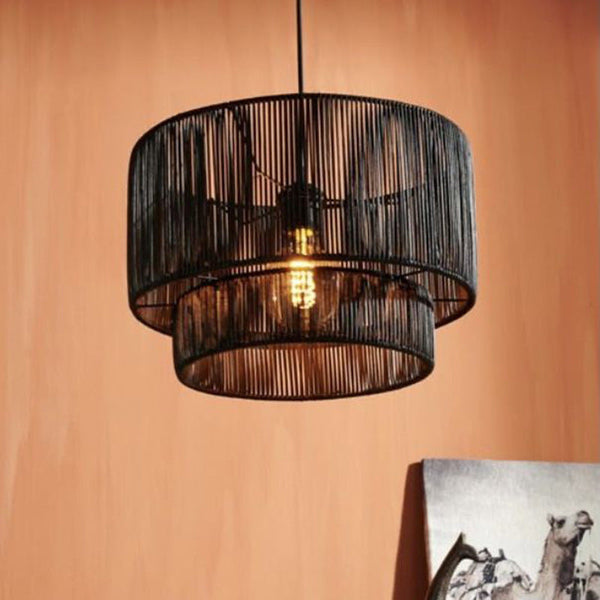 Lampsmodern Pendant Light Weave Rope Pendant Light Fixture Retro ...