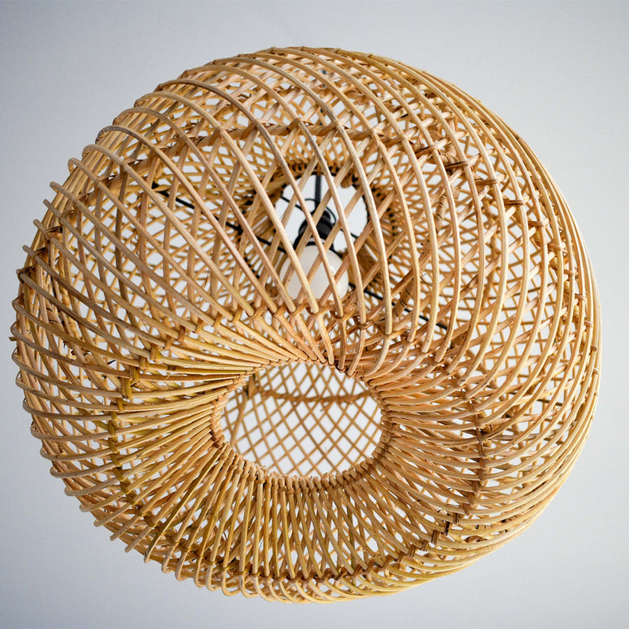 Lampsmodern Pendant Light Handmade Wicker Rustic Woven Pendant Lamp