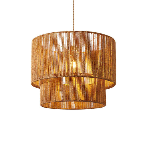 Lampsmodern Pendant Light Weave Rope Pendant Light Fixture Retro ...