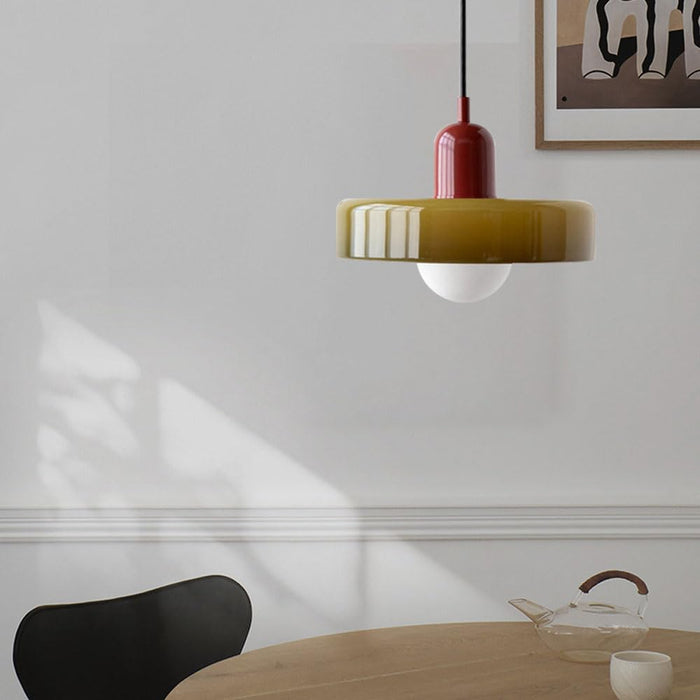 Lampsmodern Modern Glass Bauhaus Hanging Light 3 Heads Pendant Lamp