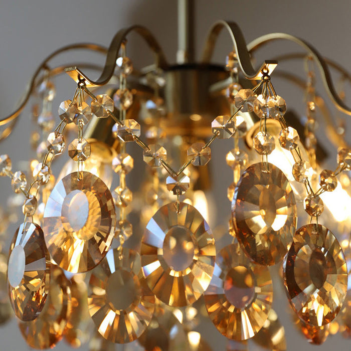 Lampsmodern Chandelier French Light luxury Romantic Crystal Living Room ...