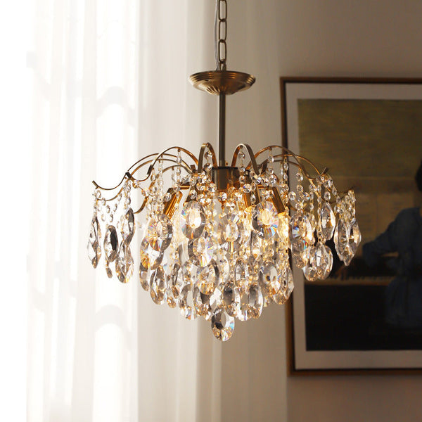 Lampsmodern Chandelier French Light luxury Romantic Crystal Living Room ...