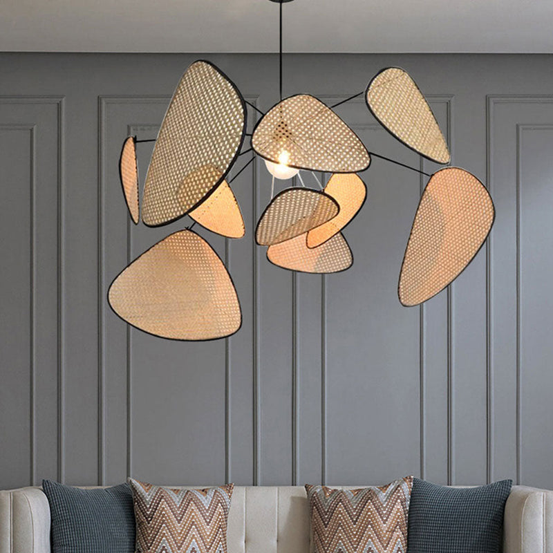 Lampsmodern Pendant Light Irregular Shape Rattan Pendant Lamp Kitchen ...