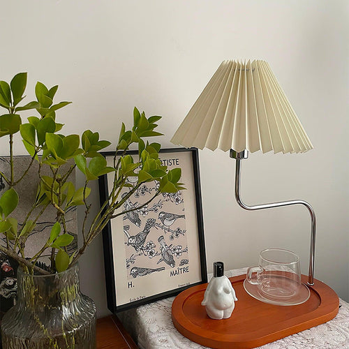 Vintage Solid Wood Table Lamp For Home Decor