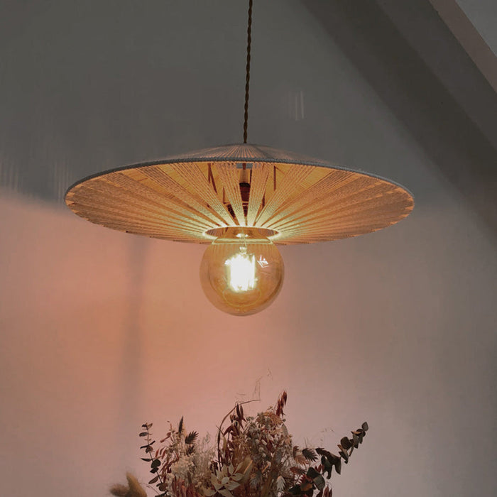 Lampsmodern Pendant Light Handmade Rope Pendant Light Retro Boho ...