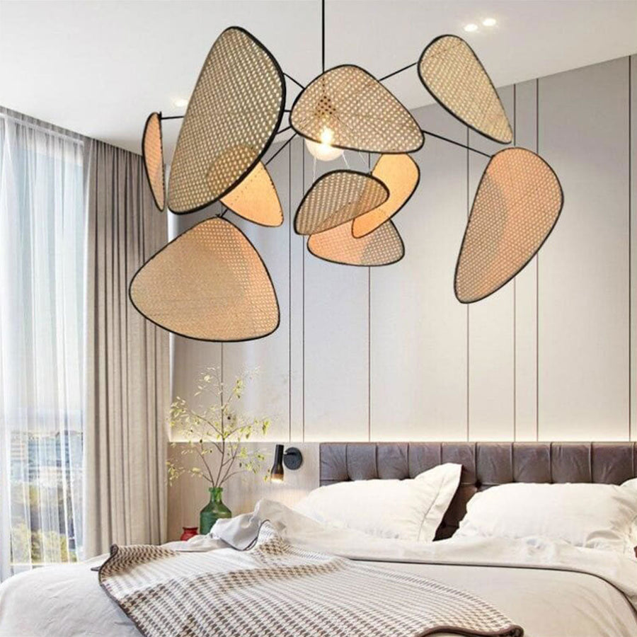 Lampsmodern Pendant Light Irregular Shape Rattan Pendant Lamp Kitchen ...