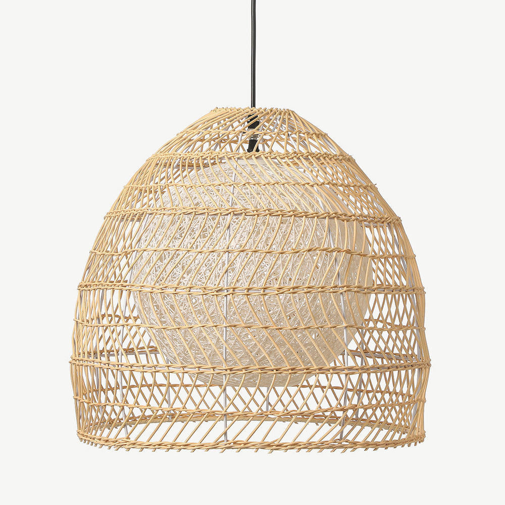 Lampsmodern Pendant Light Vintage Rattan Handwoven Basket Lamp Fixtures