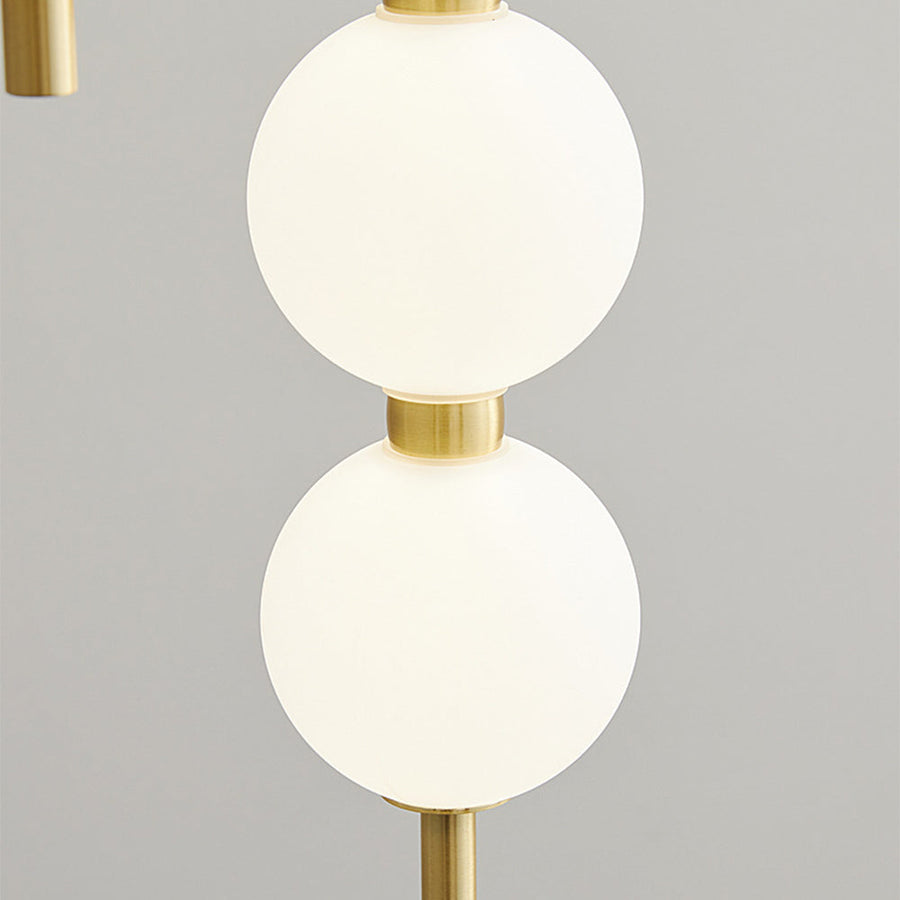 Lampsmodern Chandelier Contemporary LED White Glass Ball Pendant Light ...