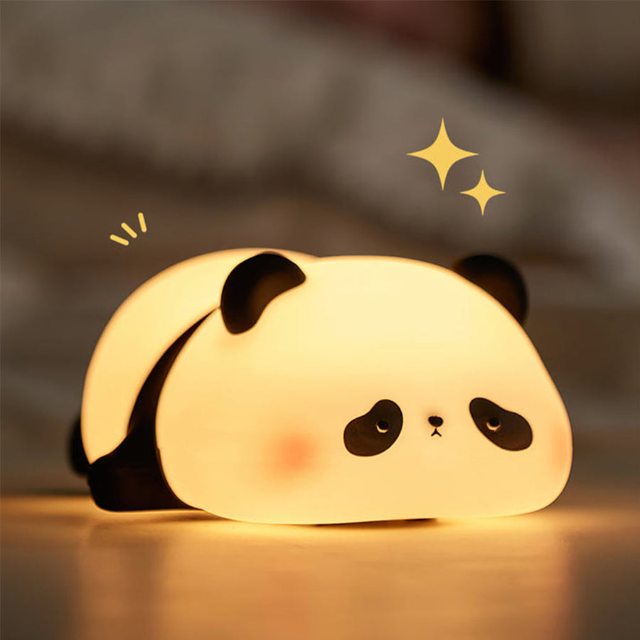 Lampsmodern Rechargeable LED Table Light Panda Led Silicone Bedroom ...